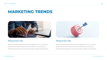 Rapport sur les tendances du Nouvel An Meilleures présentations PowerPoint