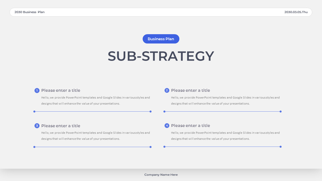 2050 Winning Business Plan PPT Theme