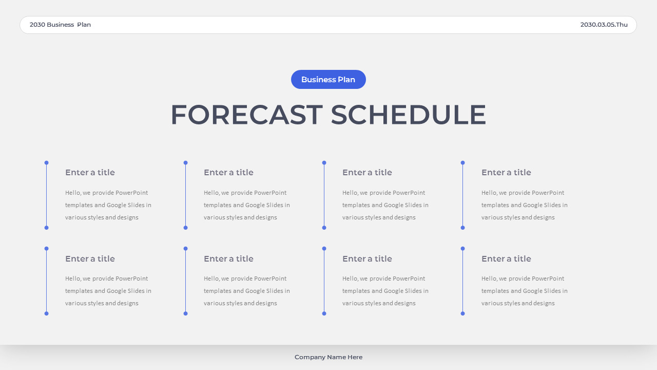 2050 Winning Business Plan PPT Theme