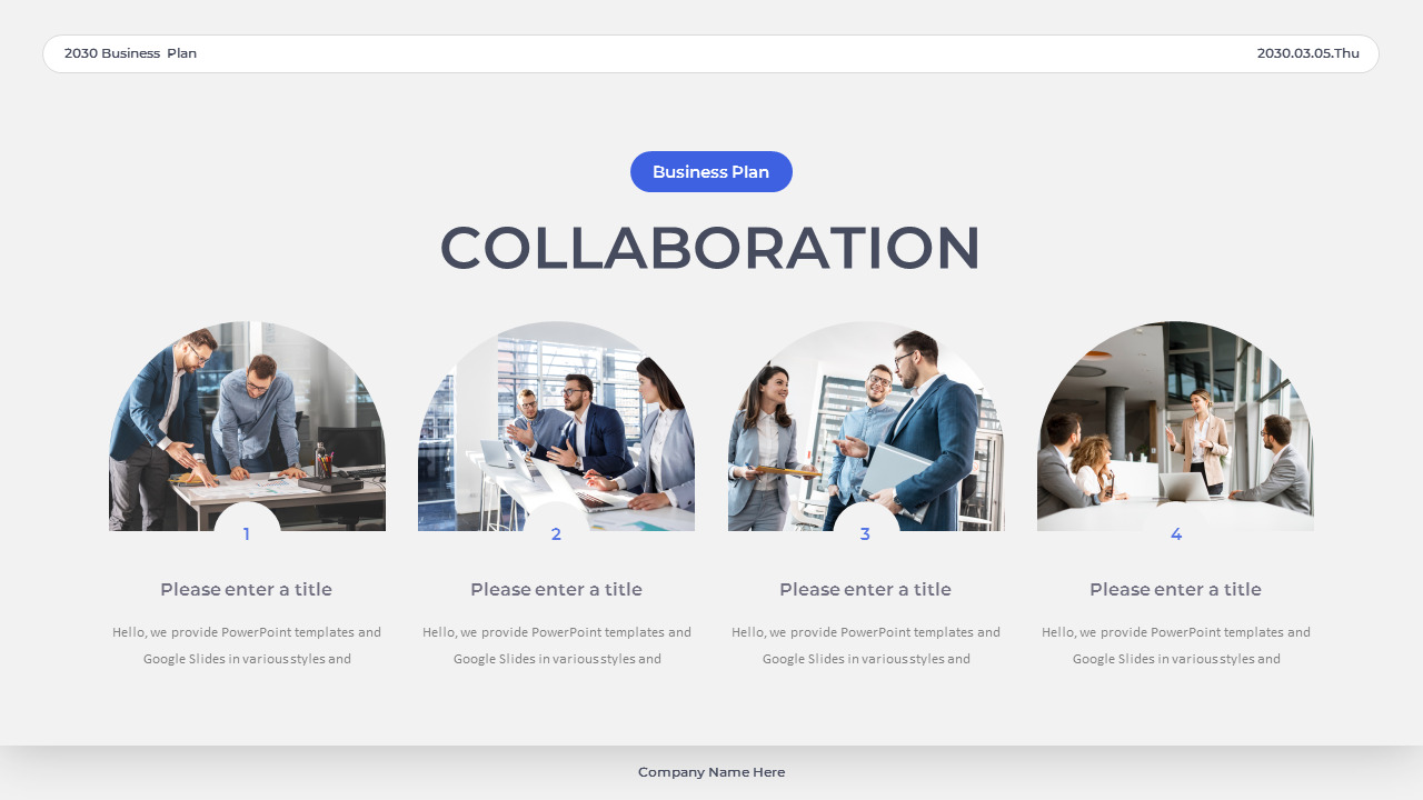 2050 Winning Business Plan PPT Theme