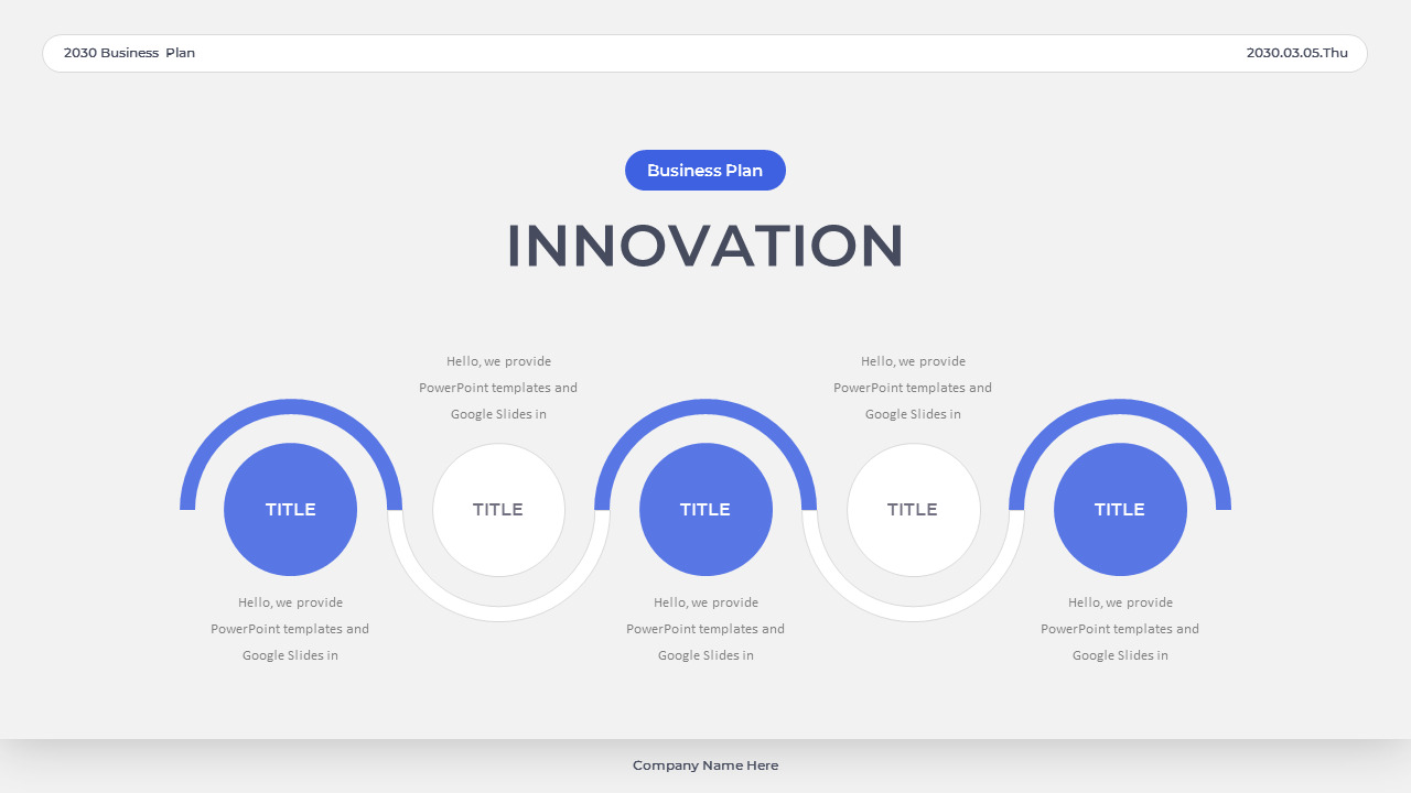 2050 Winning Business Plan PPT Theme