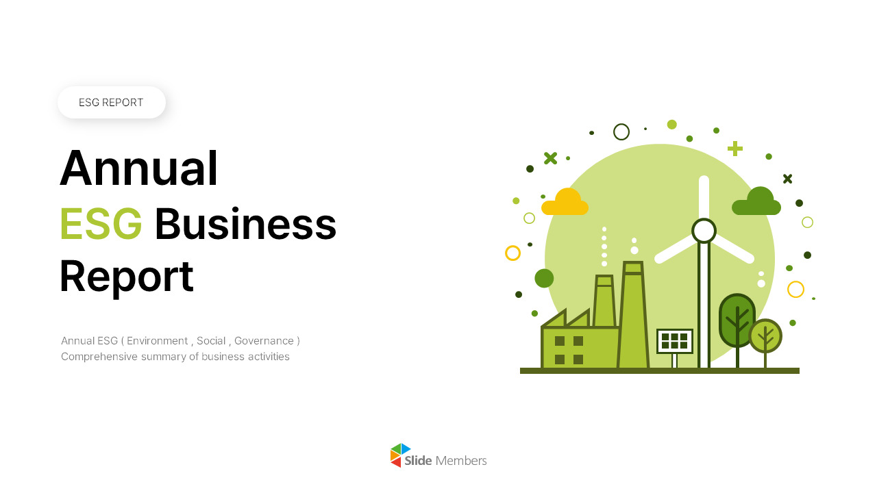 Annual ESG Business Report Interactive Google Slides
