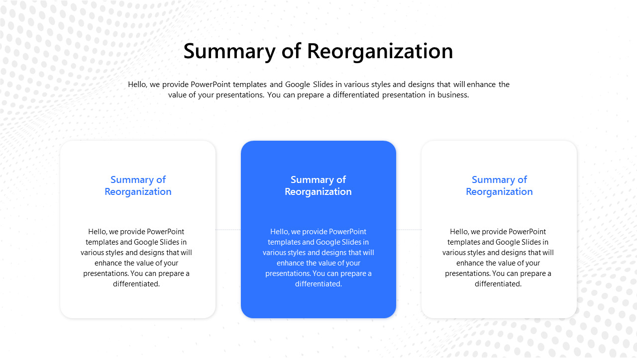 Company Reorganization Plan Google Slides Presentation Templates