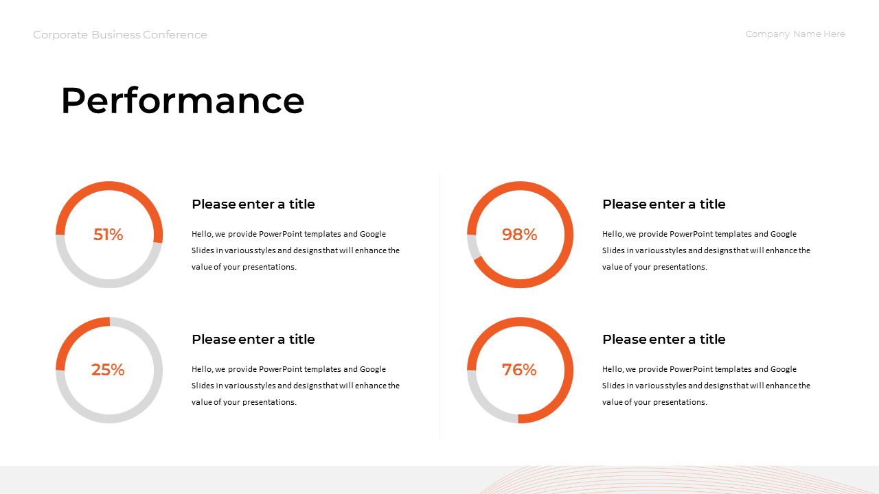 Corporate Business Conference google slides design
