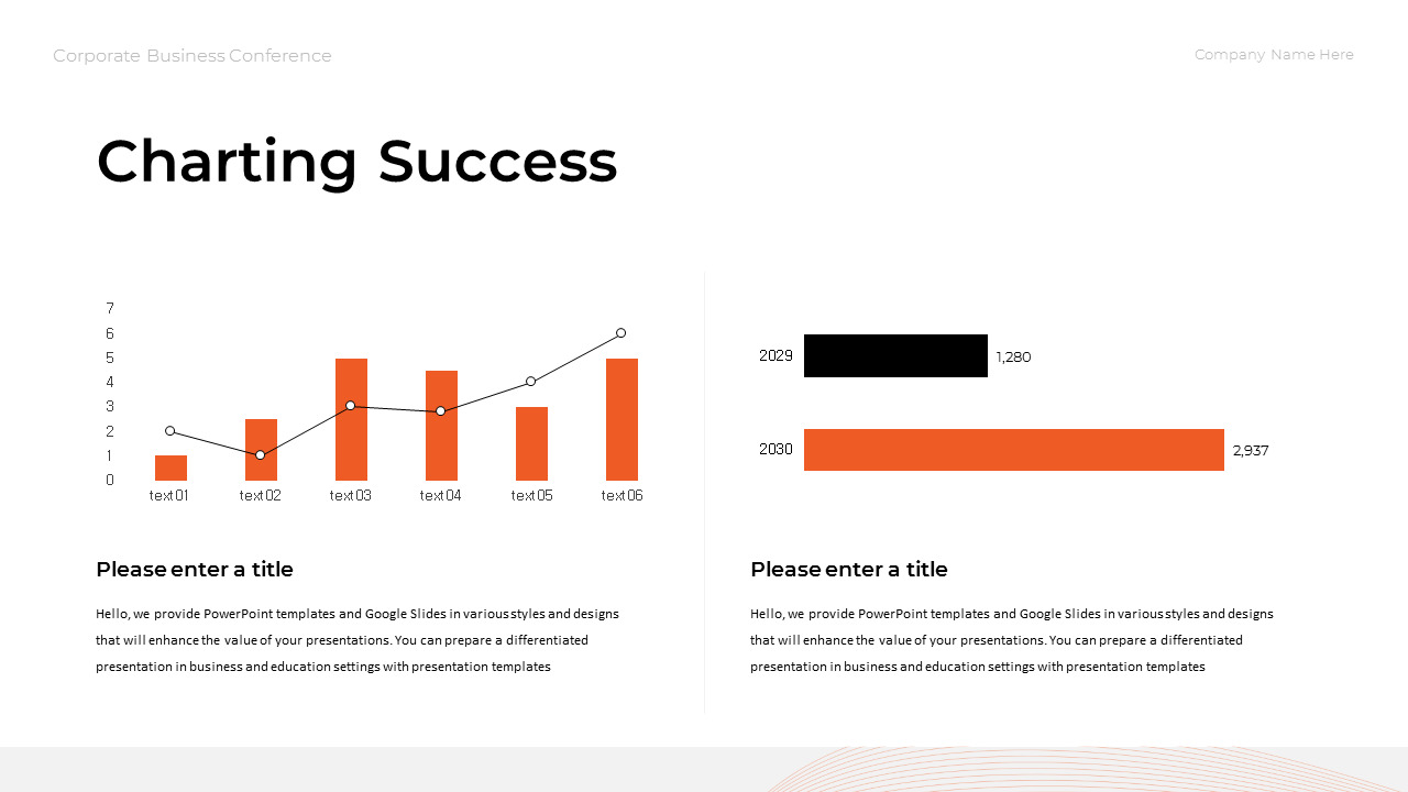 Corporate Business Conference google slides design