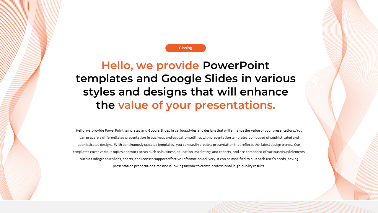 Corporate Business Conference google slides design