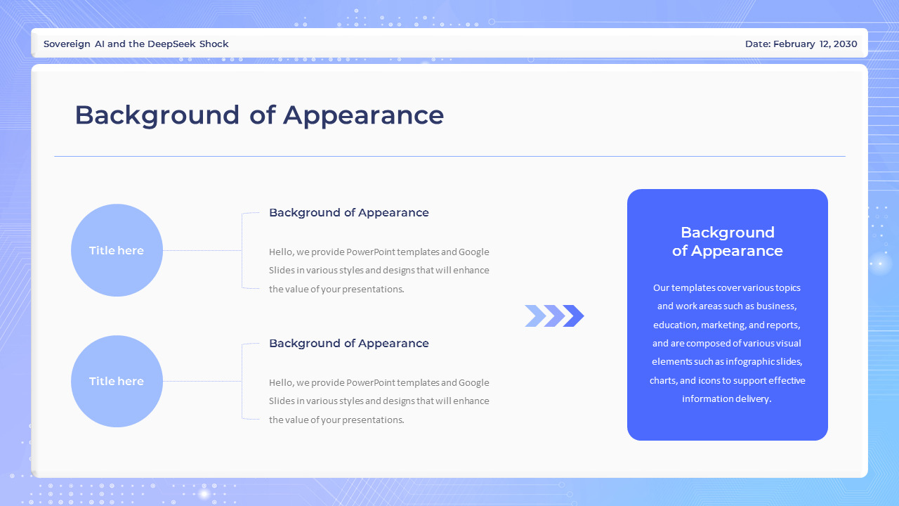 Sovereign AI and the DeepSeek Shock Google Slides Template Diagrams Design