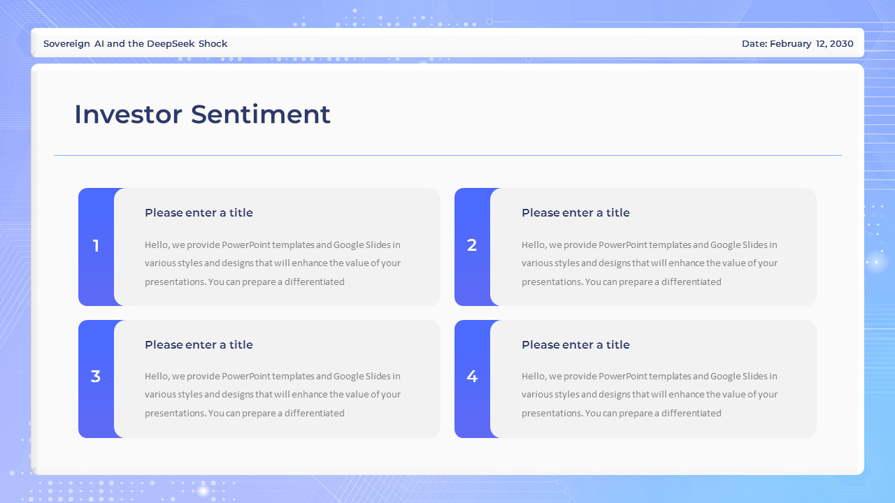 Sovereign AI and the DeepSeek Shock Google Slides Template Diagrams Design