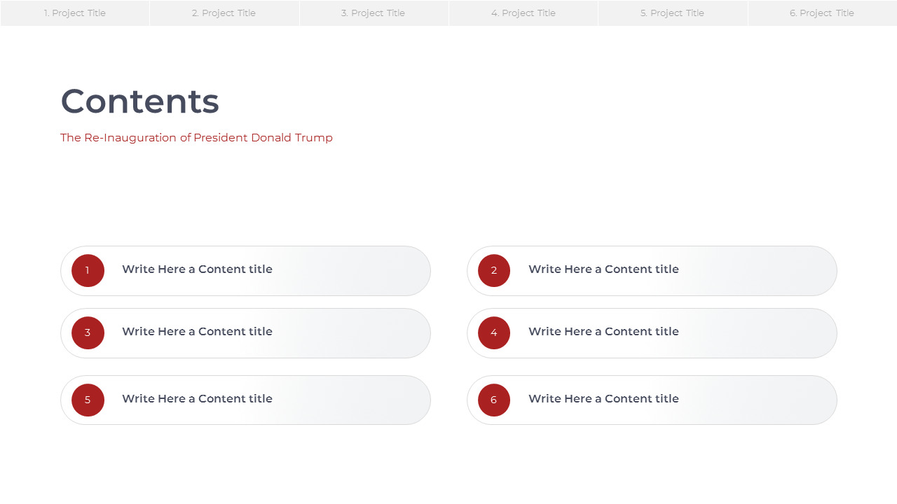 The Re-Inauguration of President Donald Trump Google Slides Themes for ...