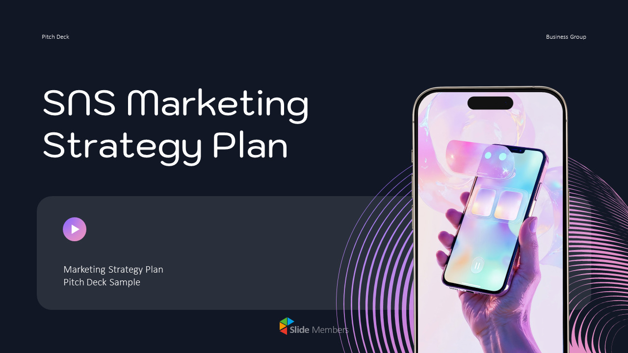 SNS Marketing Strategy Plan Presentation Animated Slides in PowerPoint