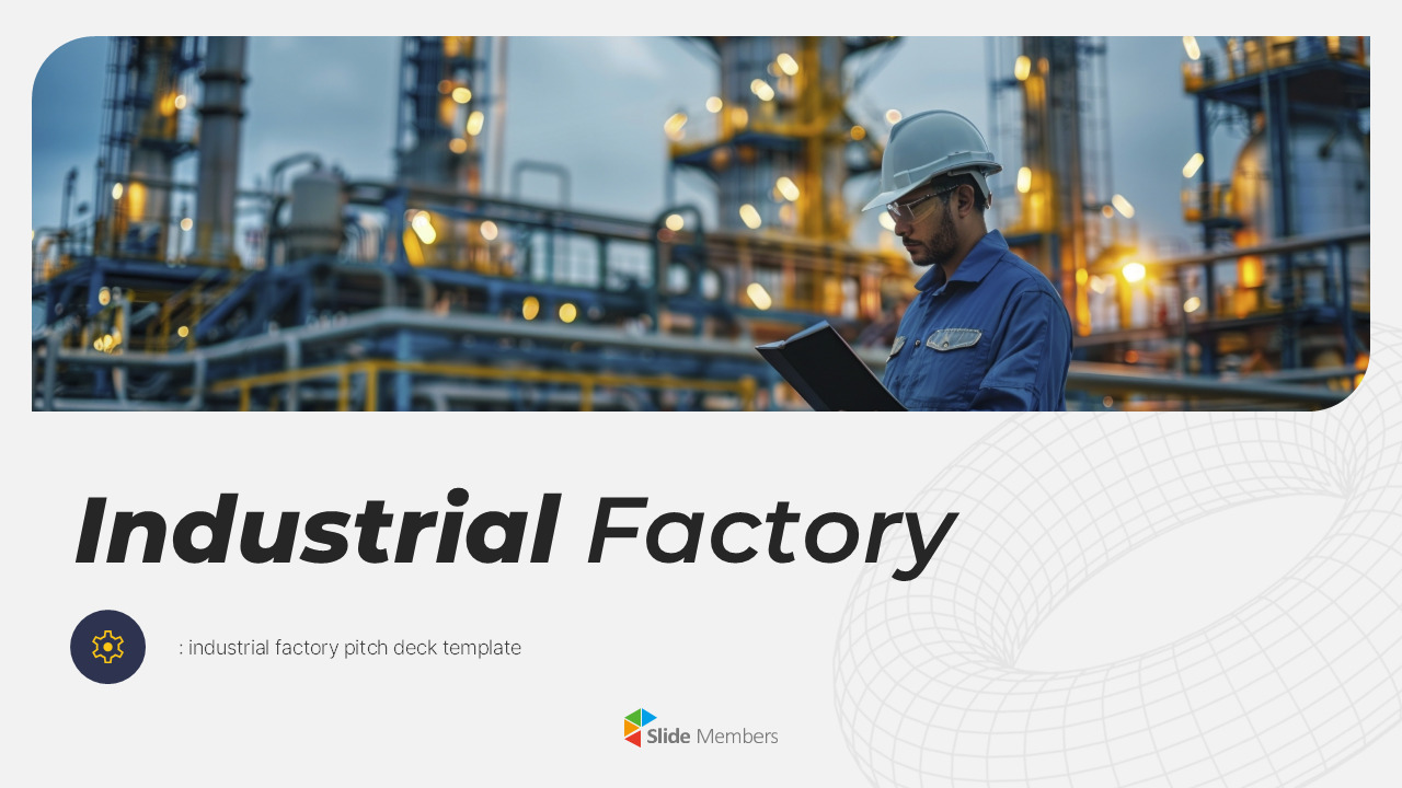 Industrial Factory Report Presentation Animated Slides in PowerPoint