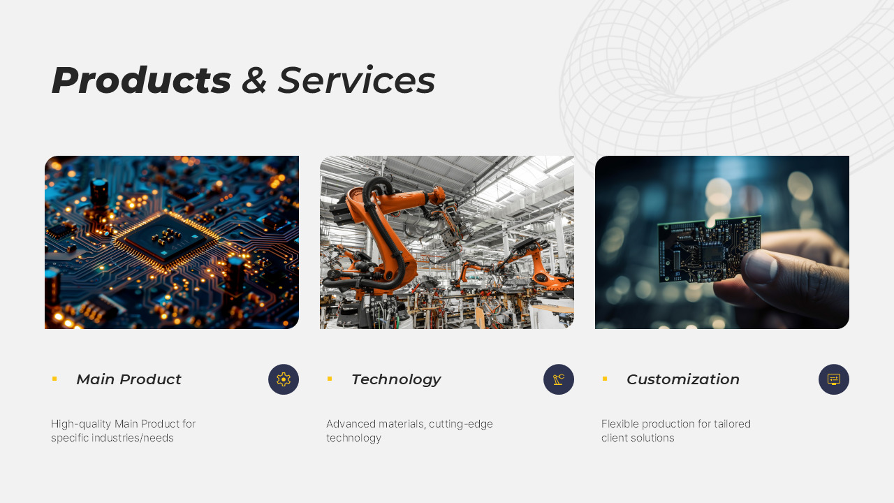 Industrial Factory Report Presentation Animated Slides in PowerPoint