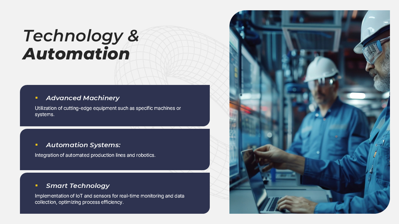 Industrial Factory Report Presentation Animated Slides in PowerPoint