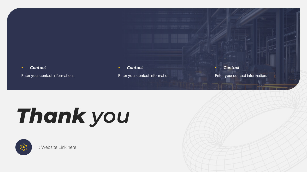 Industrial Factory Report Presentation Animated Slides in PowerPoint