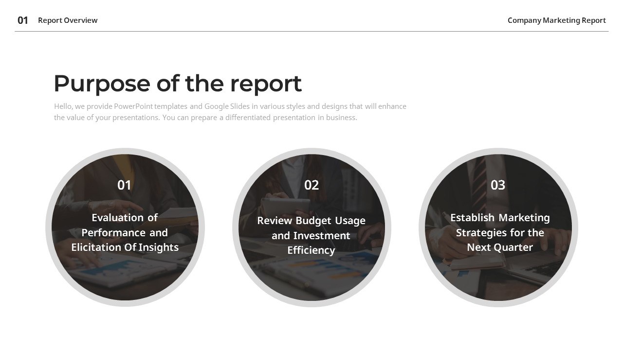 Q1 Marketing Performance Report Google Slides Themes