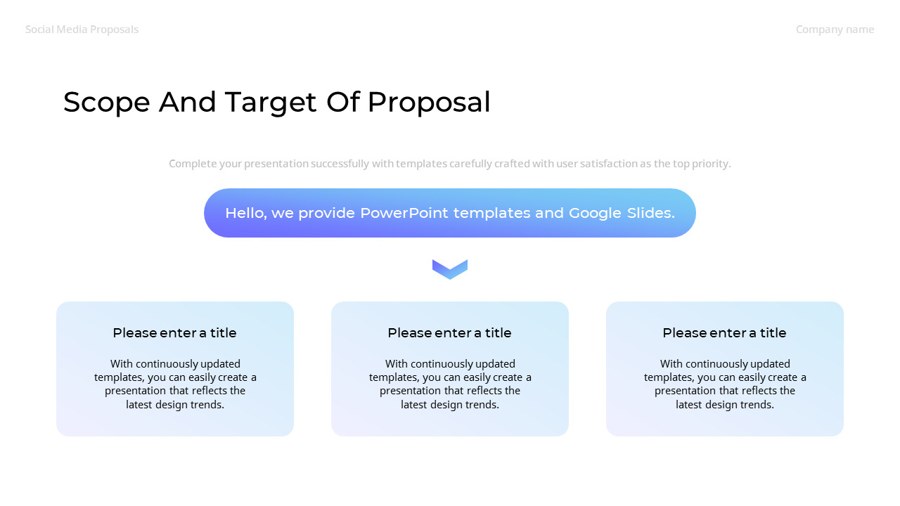 Social media Operations Proposals project presentation template