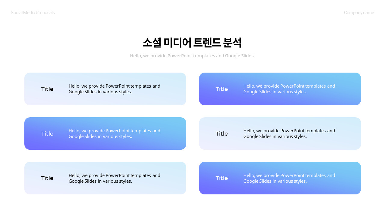 Social media Operations Proposals project presentation template