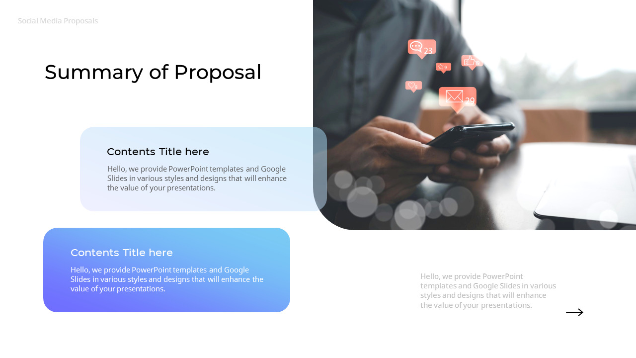 Social media Operations Proposals project presentation template