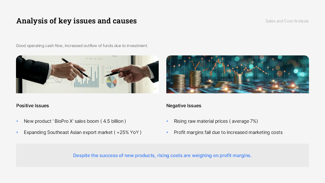 1st Quarter Performance Analysis Report Google Slides Template Design