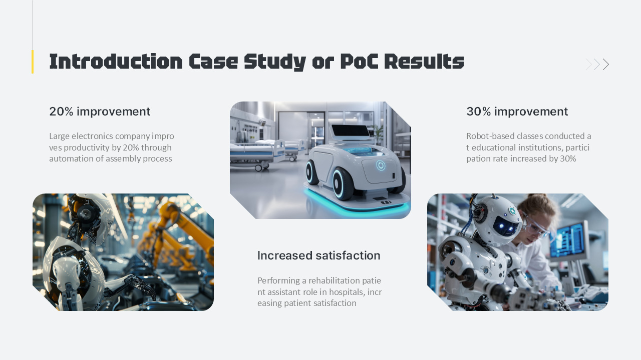 A New Era with Humanoid AI Robots Easy PPT Template