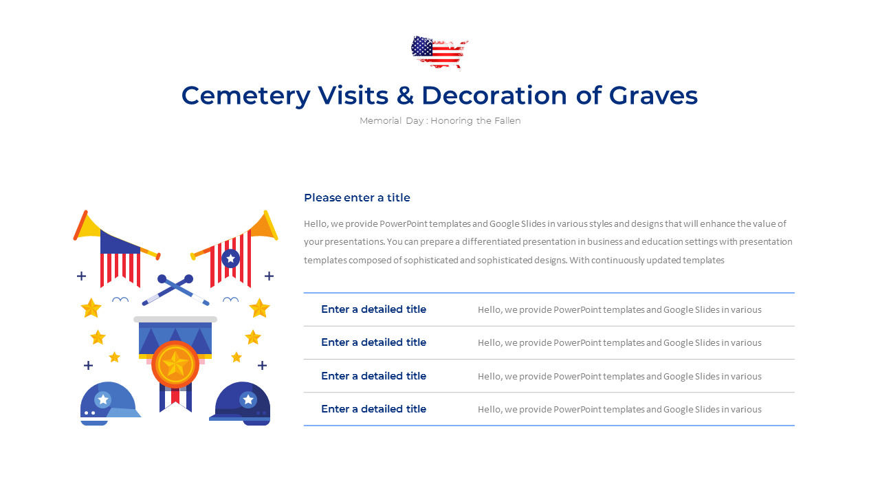 Memorial Day Honoring the Fallen download pitch deck