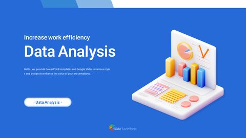 Work Efficiency Data Analysis Easy Google Slides Template|IT/Commerce