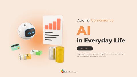 AI in Everyday Life powerpoint presentation template|IT/Commerce