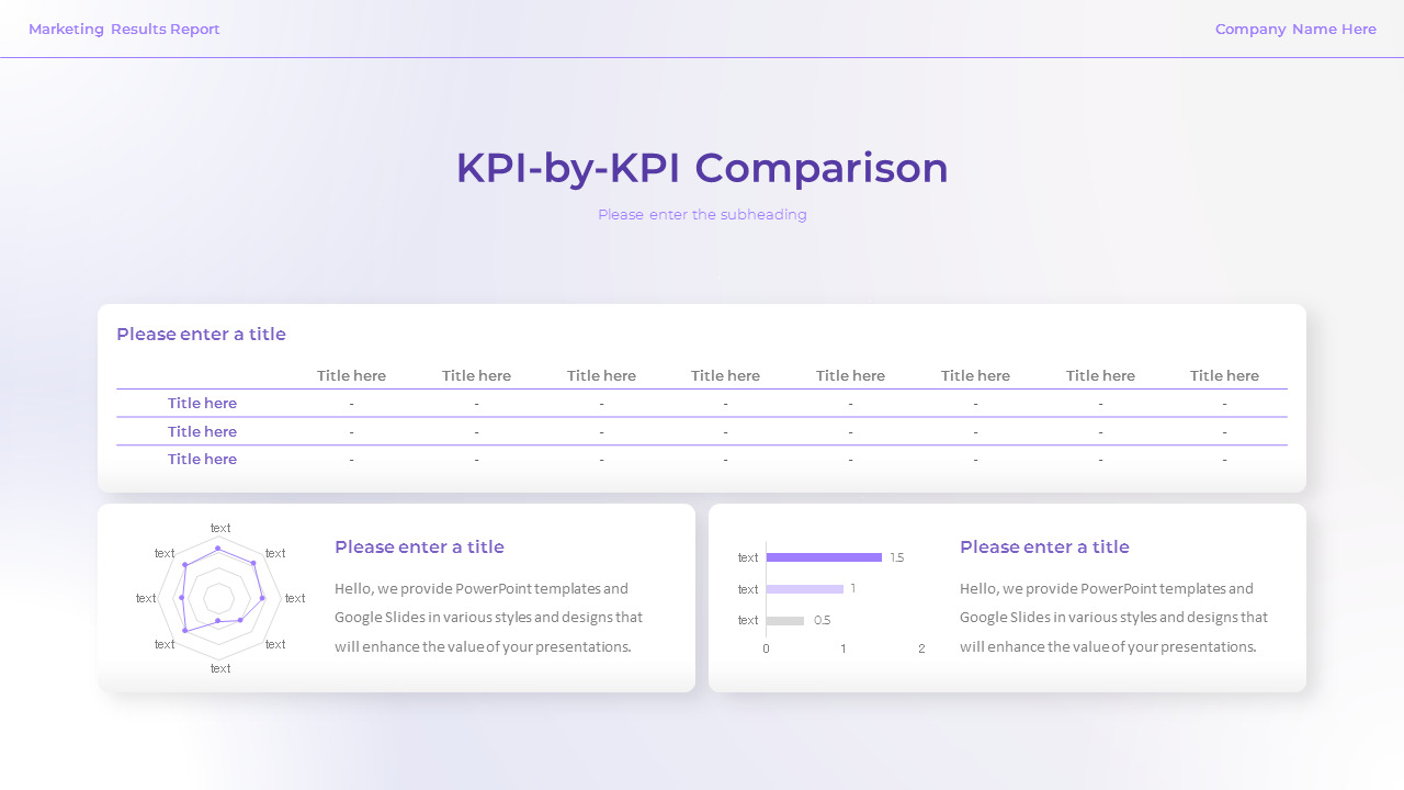 Comprehensive Marketing Report Business plan PPT