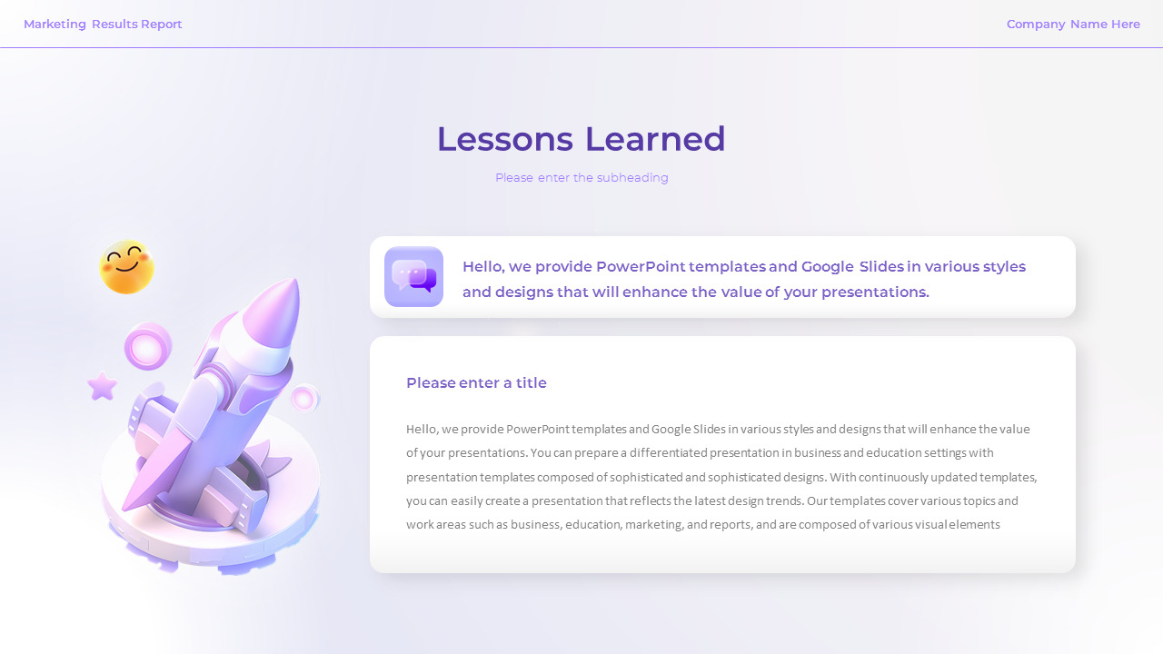 Comprehensive Marketing Report Business plan PPT