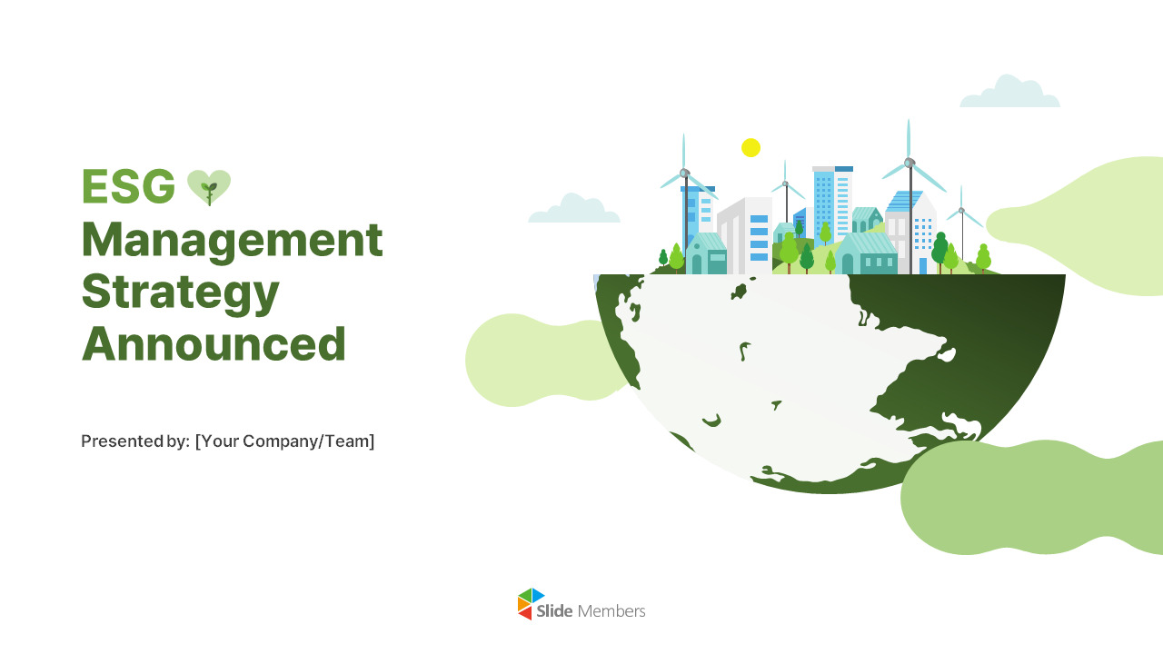 Strategia di gestione ESG Immagini di sfondo PPT