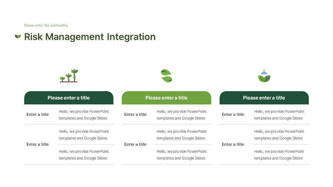 ESG Management Strategy PPT Background Images