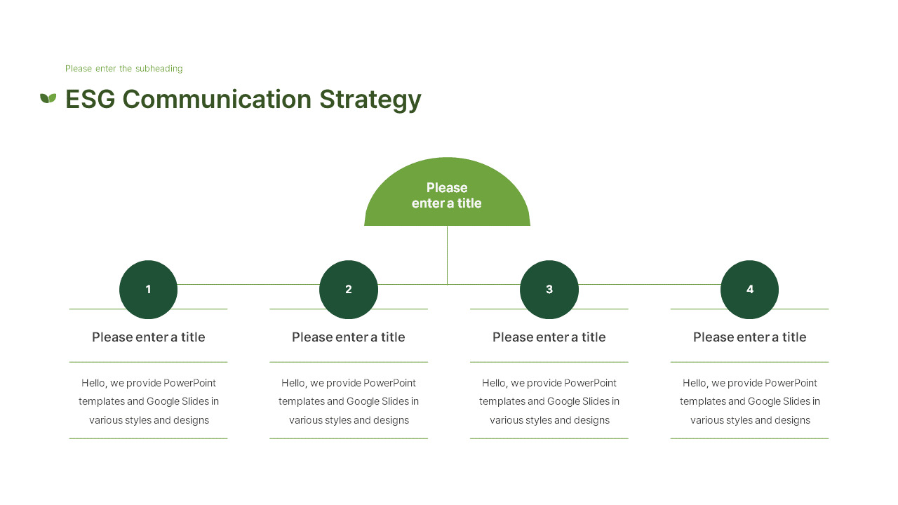 ESG Management Strategy PPT Background Images