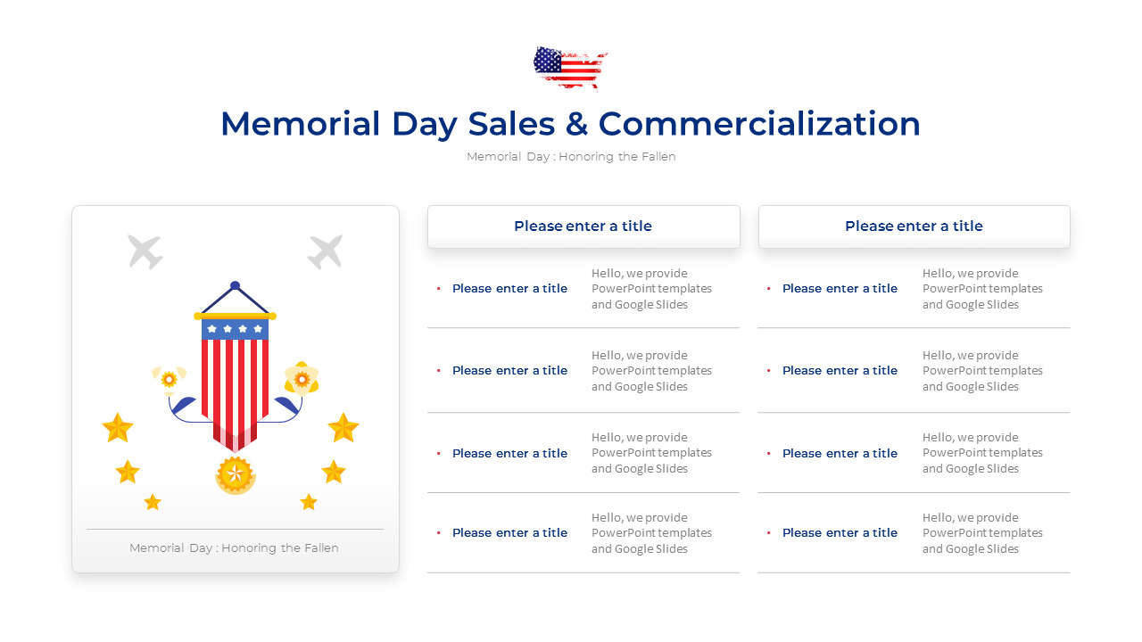 Memorial Day Honoring the Fallen download pitch deck