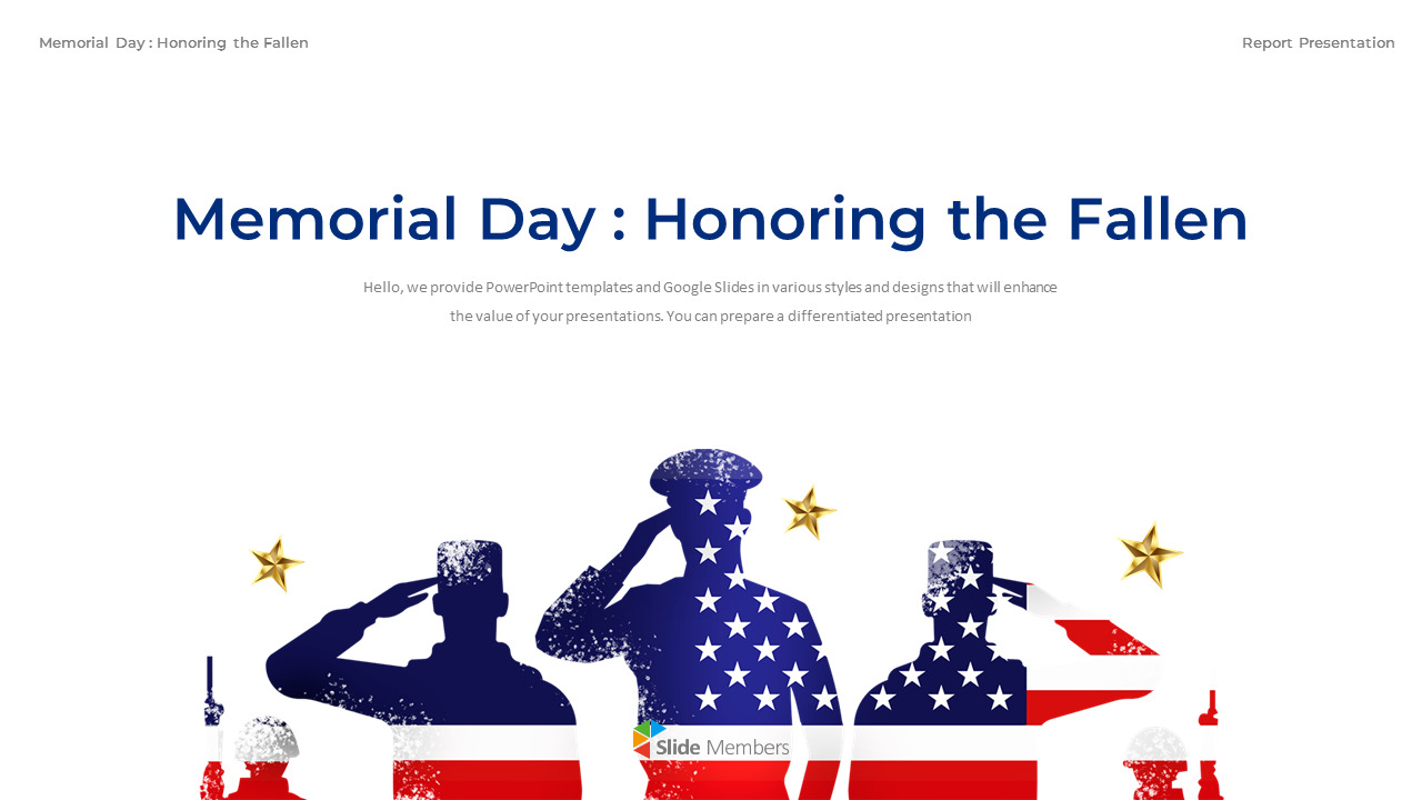 Memorial Day Honoring the Fallen Google Slides Templates for Your Next ...