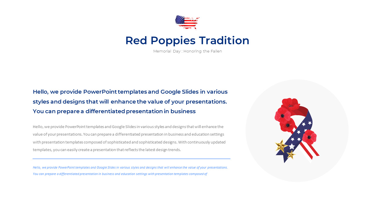 Memorial Day Honoring the Fallen Google Slides Templates for Your Next ...