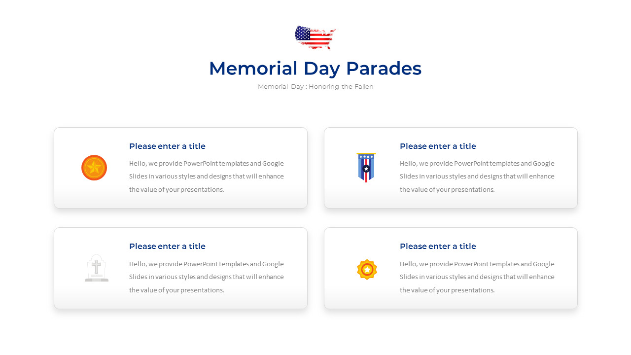 Memorial Day Honoring the Fallen Google Slides Templates for Your Next ...