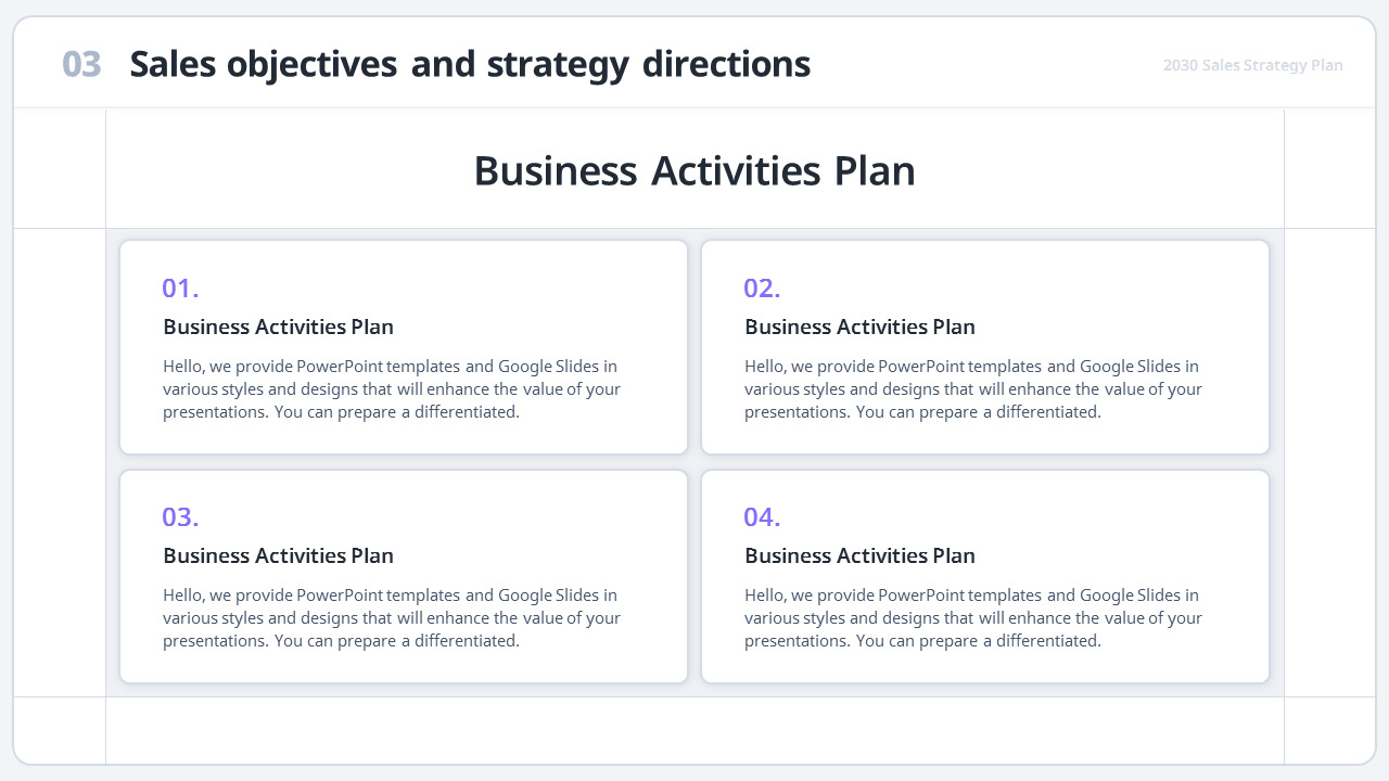 Sales Strategy Plan Presentation PowerPoint Format