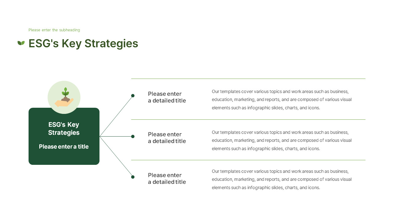 ESG Management Strategy google slides powerpoint