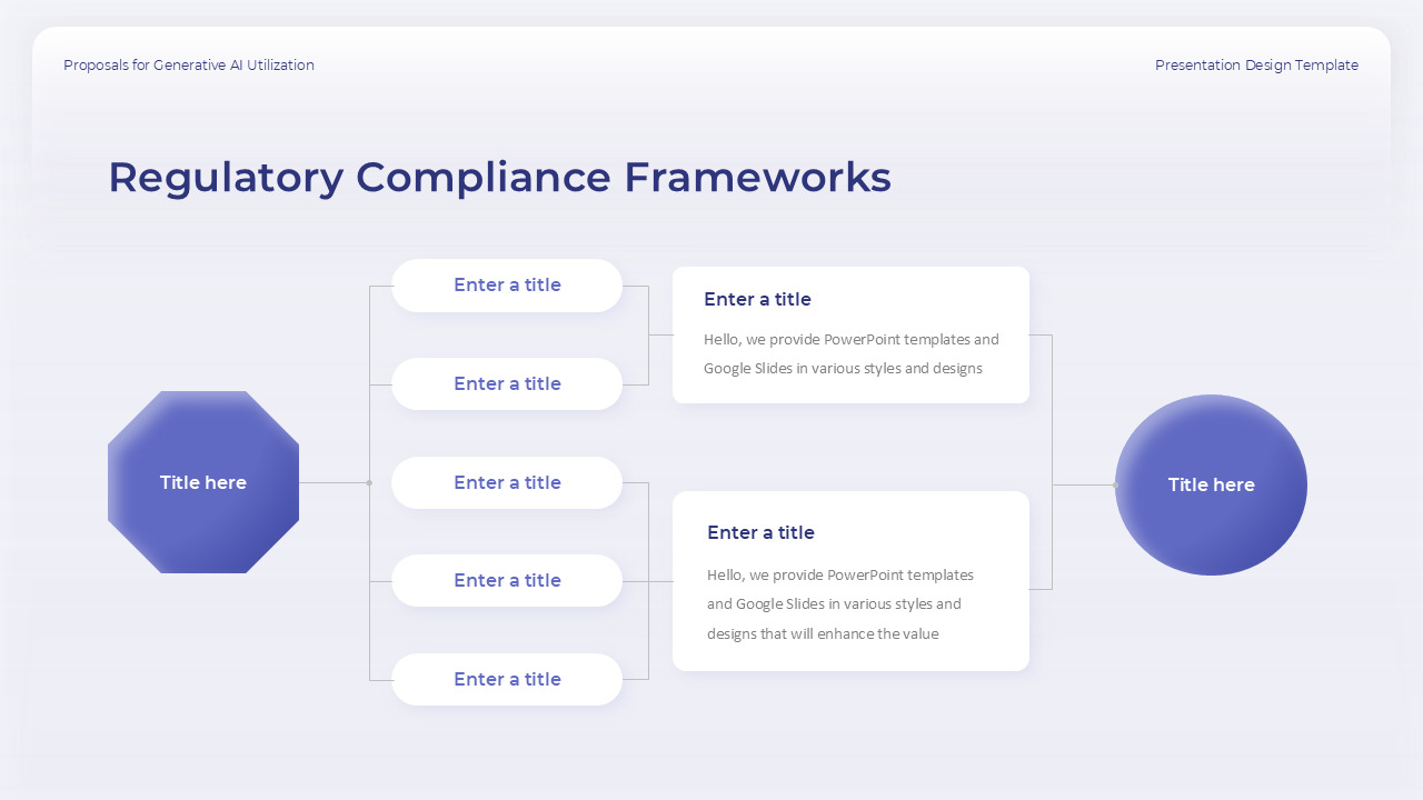 Proposals for Generative AI Utilization Google Slides Template Design