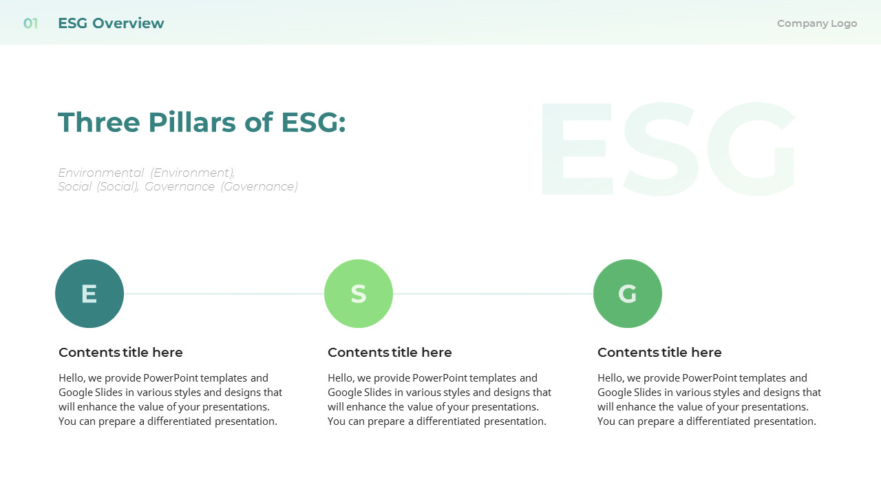ESG investment Strategy deck PowerPoint Presentation Design