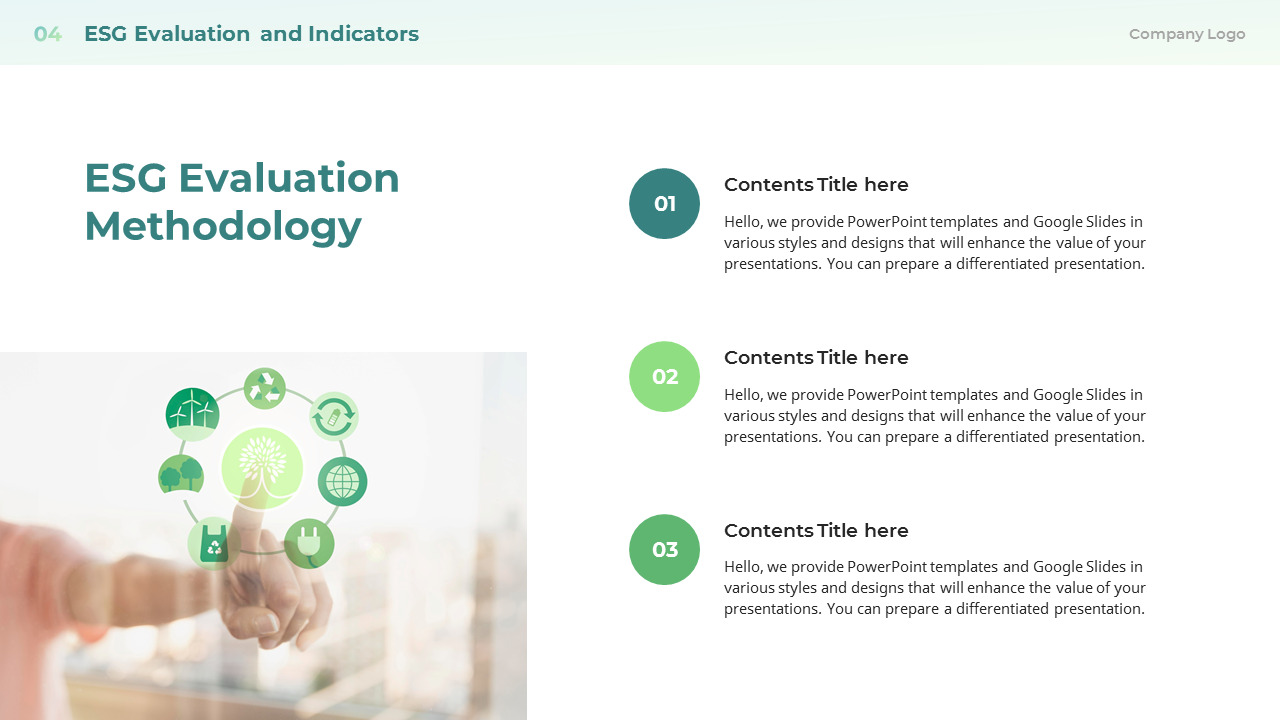 ESG investment Strategy deck PowerPoint Presentation Design