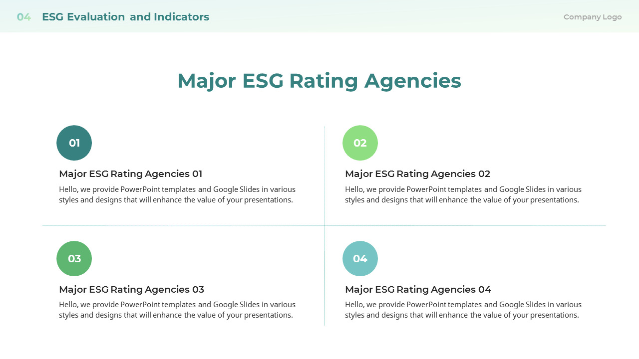 ESG investment Strategy deck PowerPoint Presentation Design