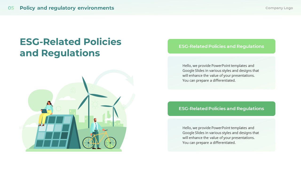 ESG investment Strategy deck PowerPoint Presentation Design
