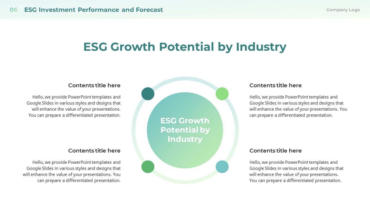 ESG investment Strategy deck PowerPoint Presentation Design