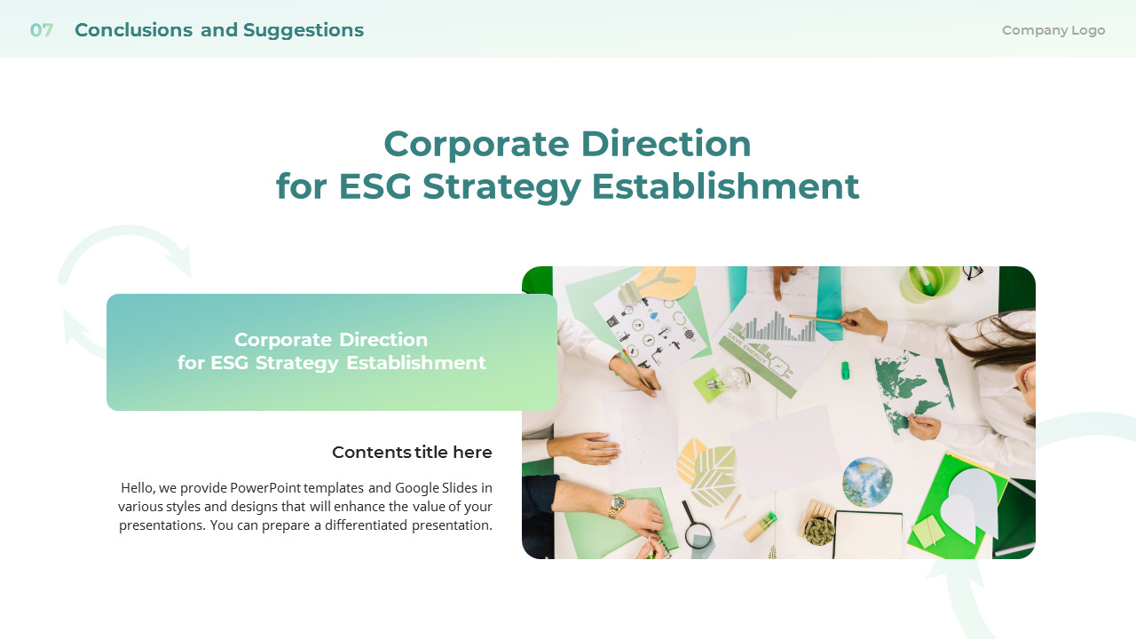 ESG investment Strategy deck PowerPoint Presentation Design