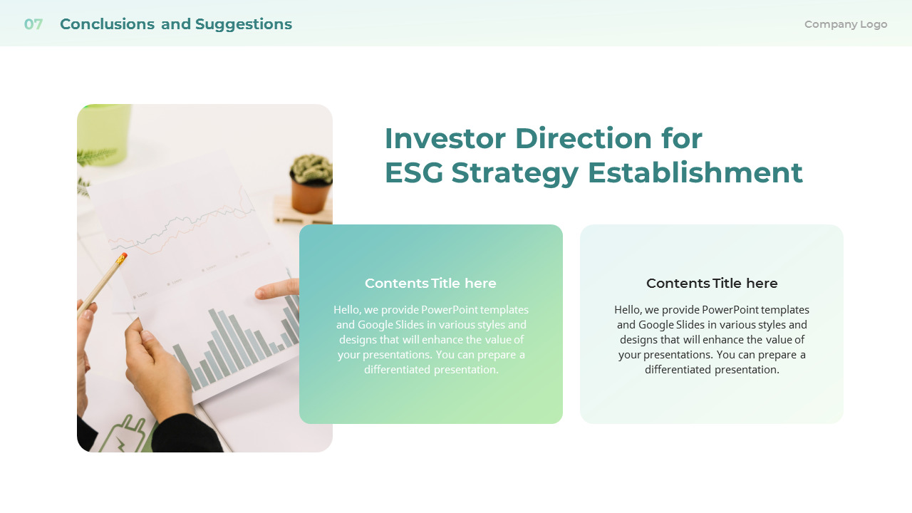 ESG investment Strategy deck PowerPoint Presentation Design