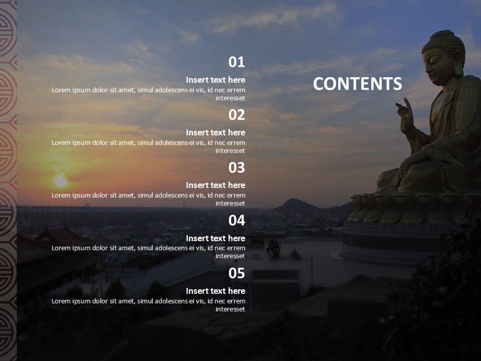 Free Google Slides Template - Statue of the Buddha