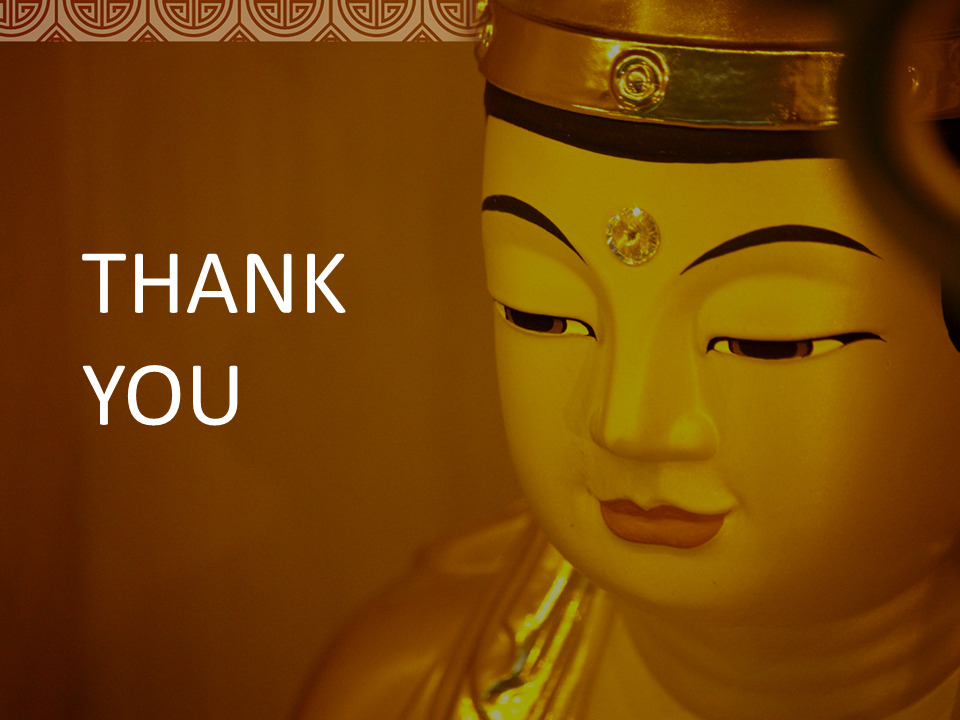 Free Google Slides Template - Statue of the Buddha
