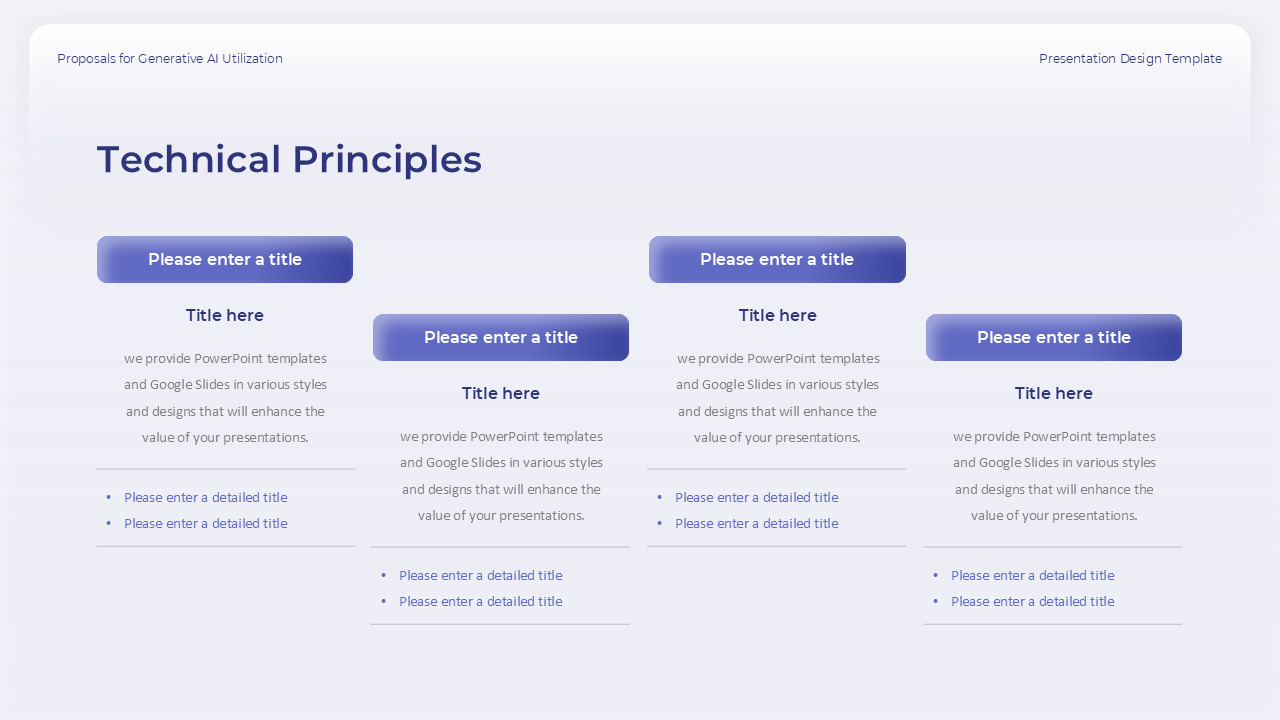 Proposals for Generative AI Utilization business plan ppt template