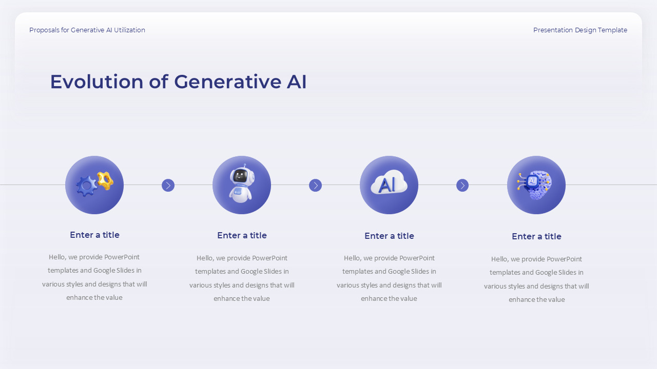 Proposals for Generative AI Utilization business plan ppt template